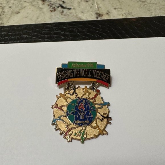 Accessories | 1996 Atlanta 10 Olympic Games Lapel Tack Pin Globe ...